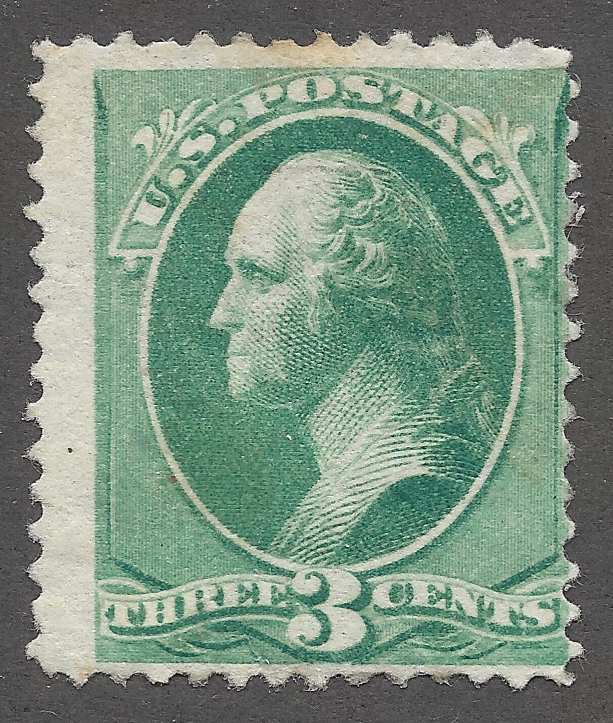 MH 1881 Washington 3c Postage Stamp, Scott #207* cv $80 | United States ...