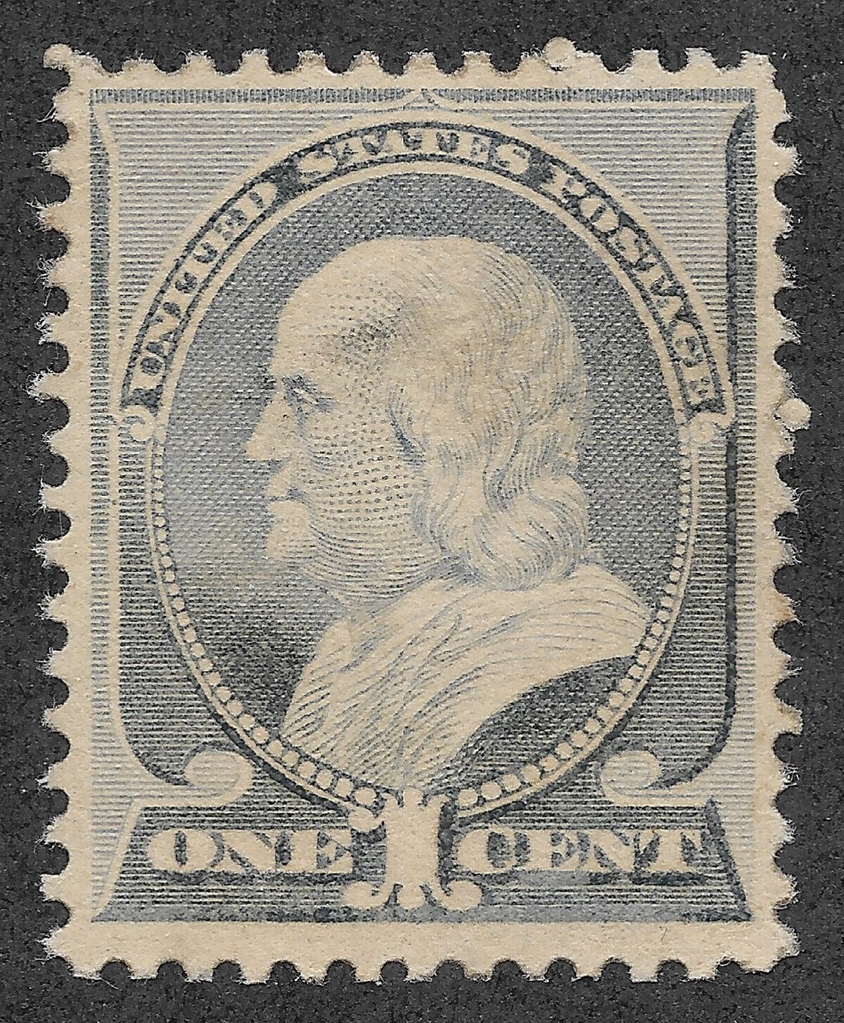 MH/POG 1887 Franklin 1c Postage Stamp, Scott #212* cv $35 (as NG ...