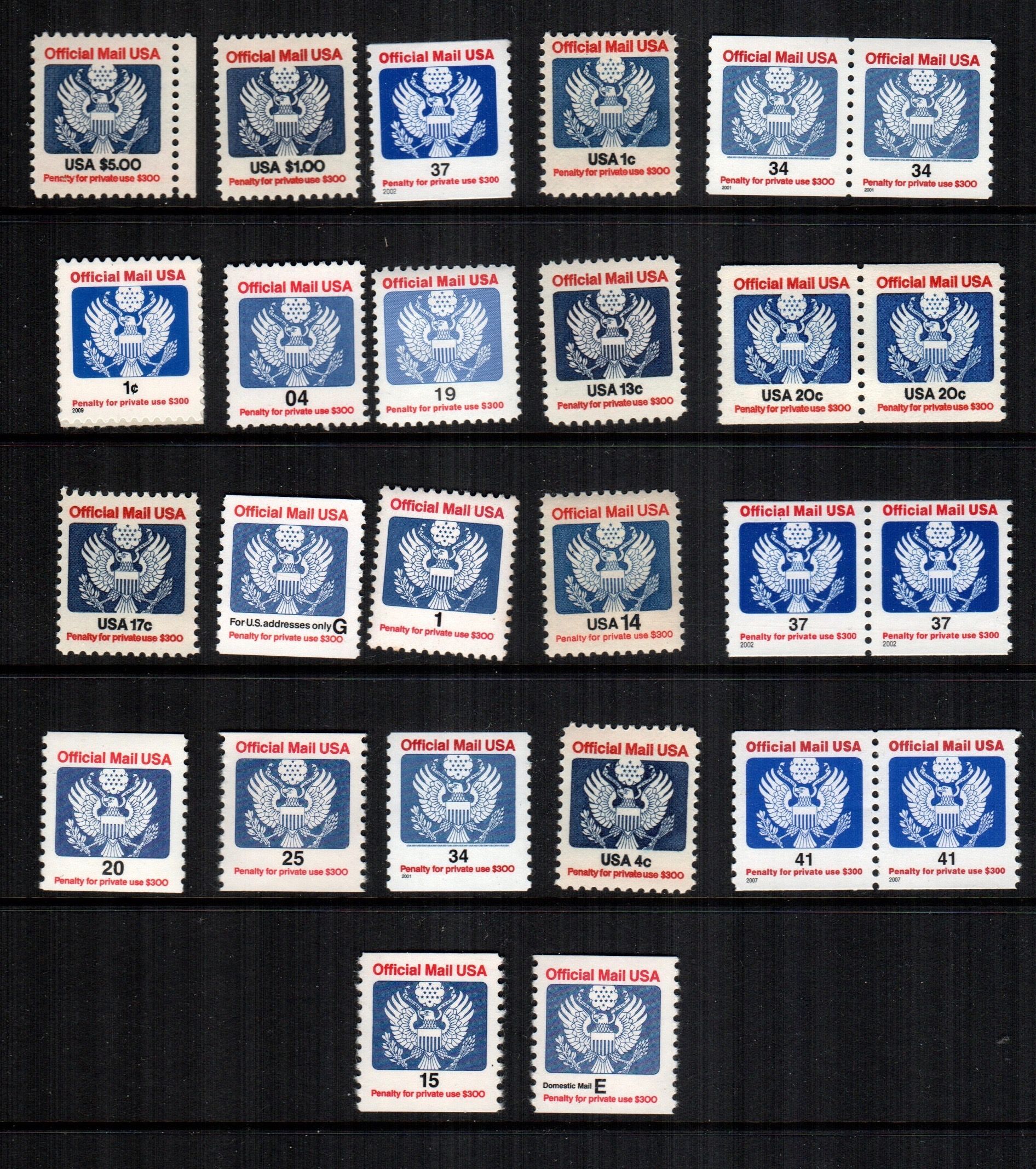 US 22 MNH official mail stamps | United States, General Issue Stamp ...