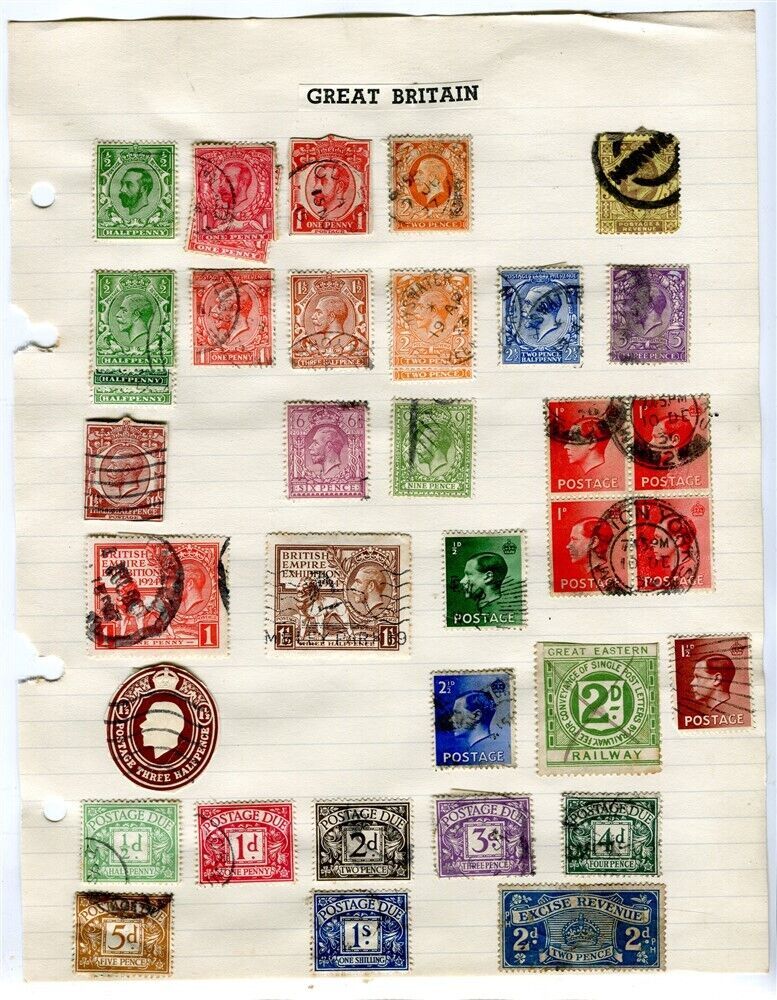 BRITAIN; Early 1900s issues useful used small range on album page ...