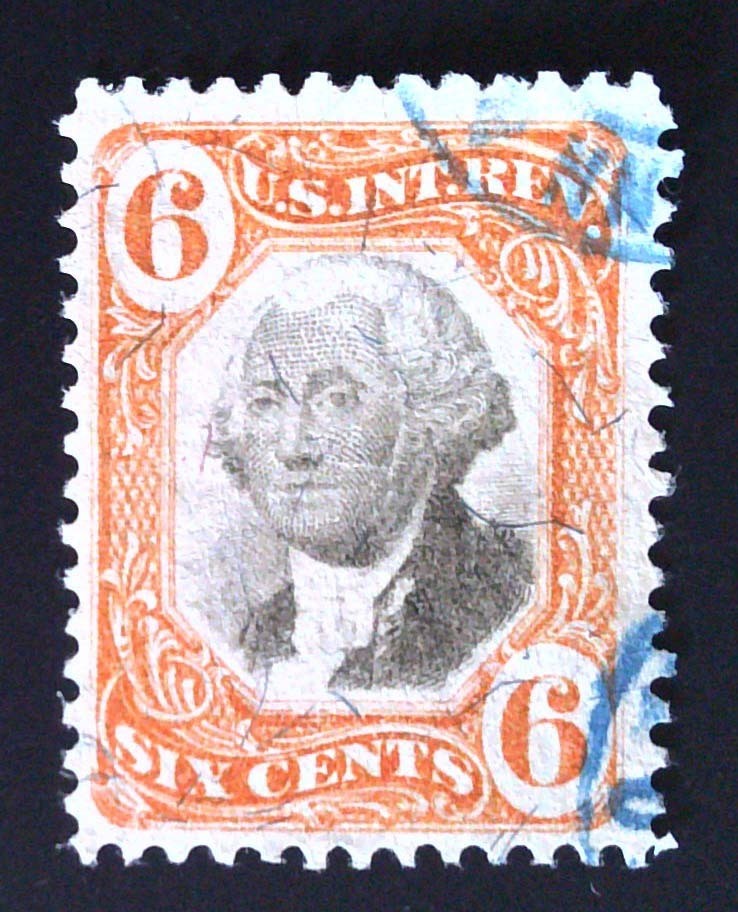 Scott #R138 - 6c Orange & Black - Revenue Stamps - Used - '72 | United ...