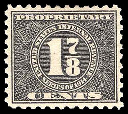U.S. REV. Proprietary Rb37 Mint (ID # 94586) | United States, Revenues ...