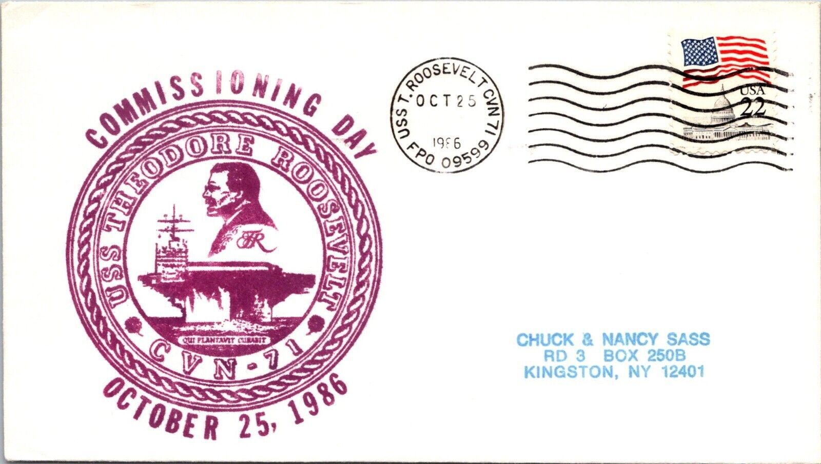 USS T Roosevelt 1986 - Commissioning Day - F66003 | United States ...