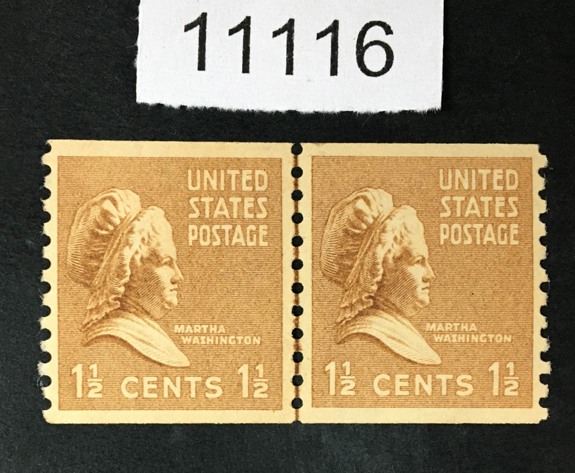 US Stamps # 840 Coil Line Pair Mint OG NH LOT #11116 | United States ...