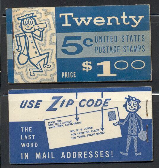 US Stamp #BK113 MNH Unexploded Booklet w/4 #1213a Panes of 5 w/ Slogan ...