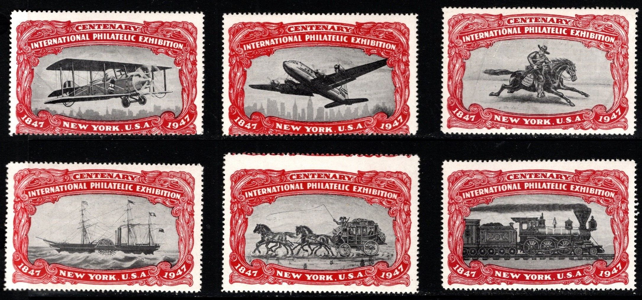 1947 US Poster Stamp CIPEX Centenary International Philatelic ...