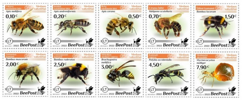 Stamps of BEEPOST - LITHUANIA 2022 (pre-order) - LITHUANIA 2022 HONEY ...