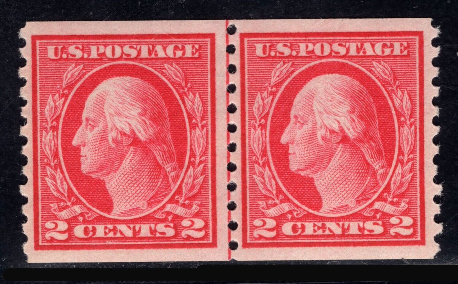 US Stamps #444 Coil Line Pair Mint OG LH VF PSE Cert LOT #86212 ...