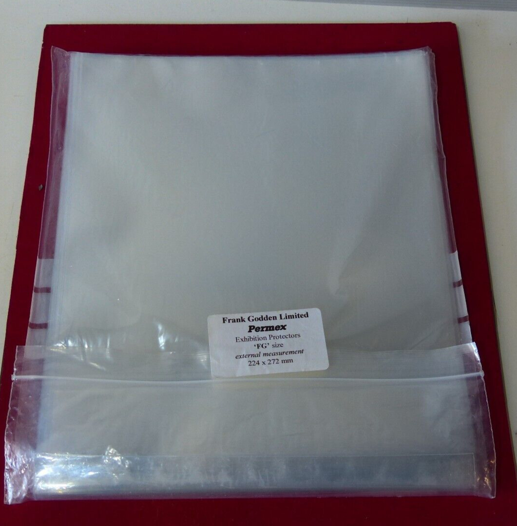 FRANK GODDEN - Exhibition protectors FG size PERMEX ( per 50 ) 224 x ...