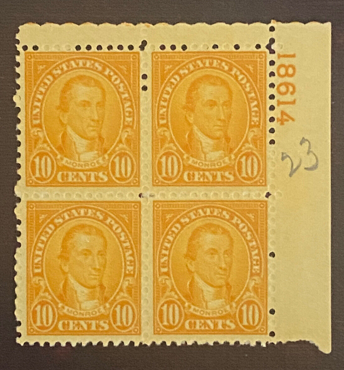 US Stamps-SC# 642 - MNH - Plate Block Of 4 - Pencil In Selvage - CV $22 ...