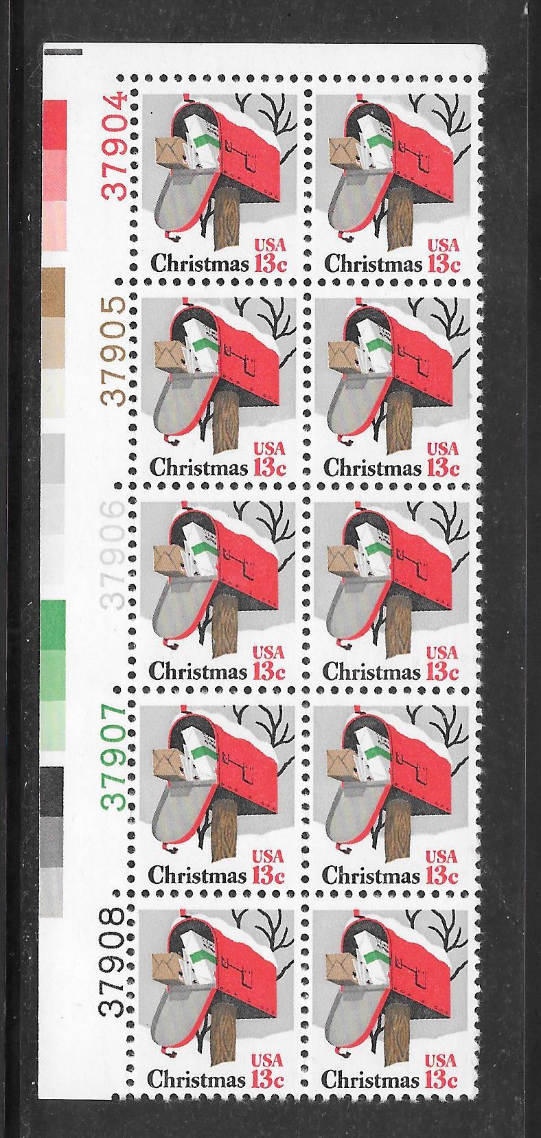 #1730 MNH Plate Block of 10 | United States, General Issue Stamp / HipStamp