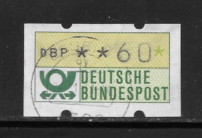 Germany Deutsche Bundespost DBP 60 ATM Stamp | Europe - Germany ...