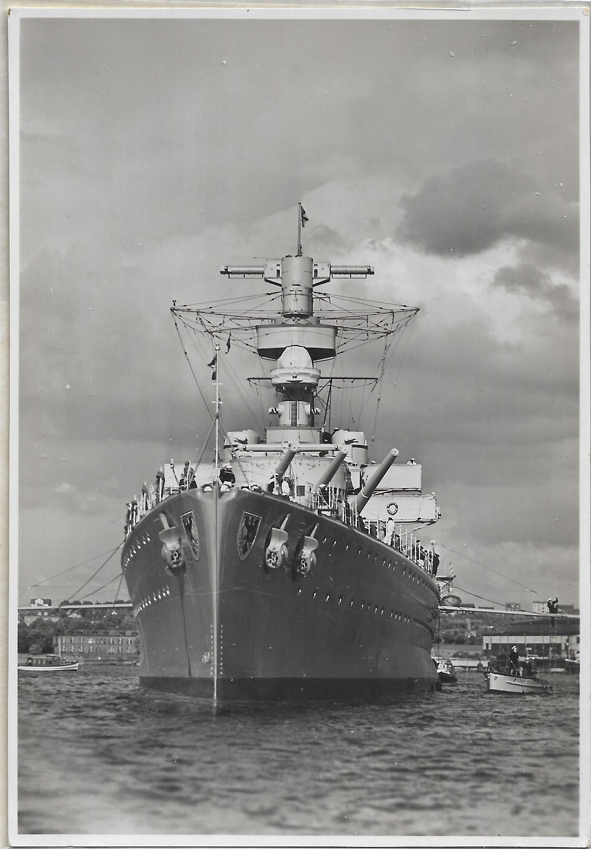 WW2: German Naval Feldpost B/W PPC of KMS Deutschland (54584) | Europe ...