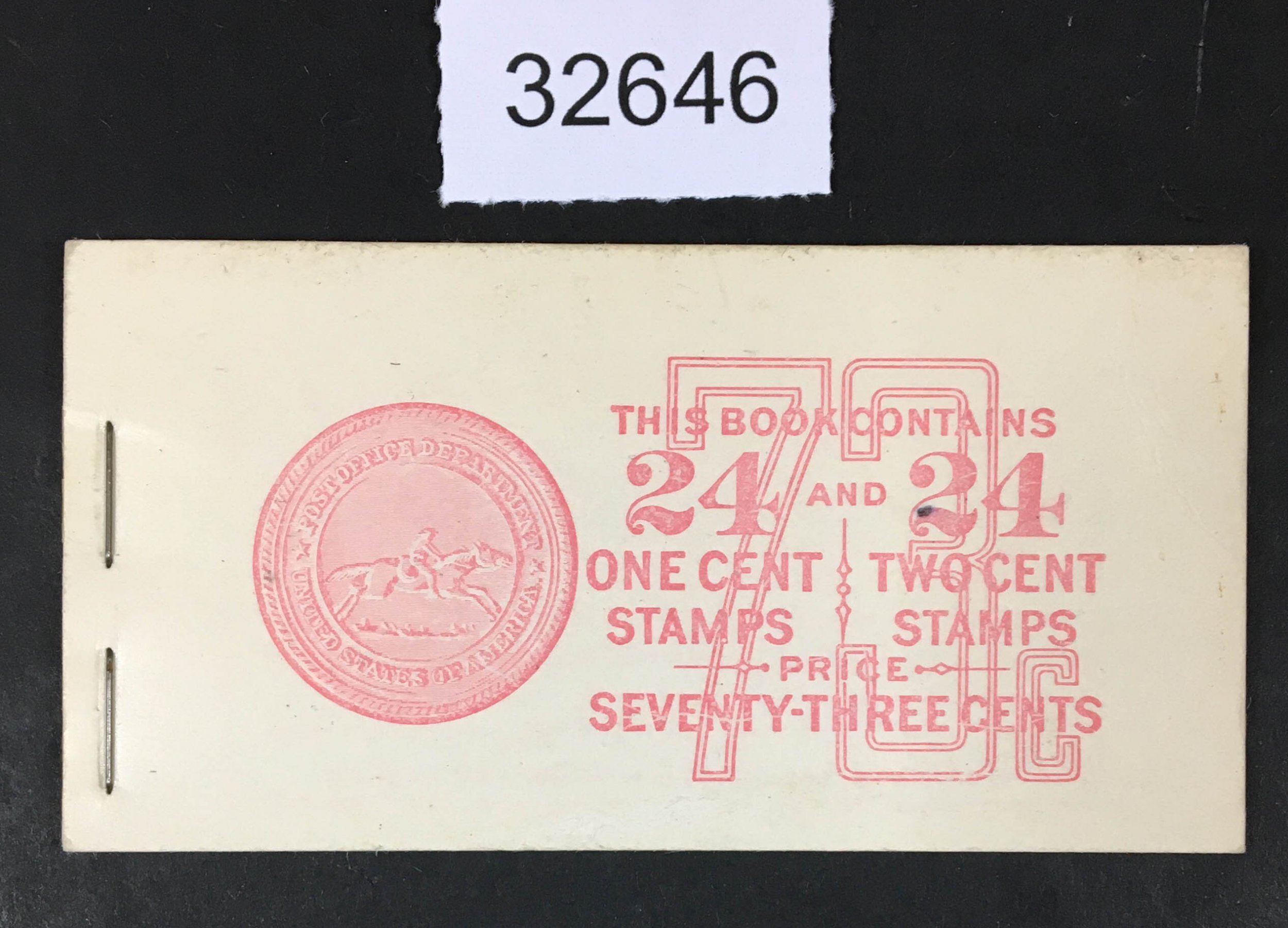 US Stamps # Bk93 Mint OG NH Unexploded Complete Booklet $38 LOT #32646 ...