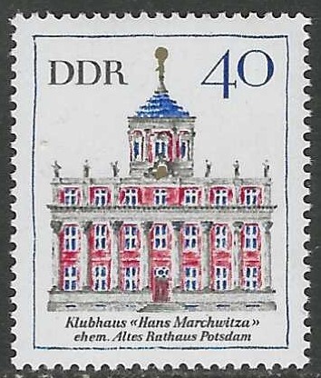 EAST GERMANY DDR 1967 40pf Old City Hall Potsdam Issue Sc 893 MNH ...