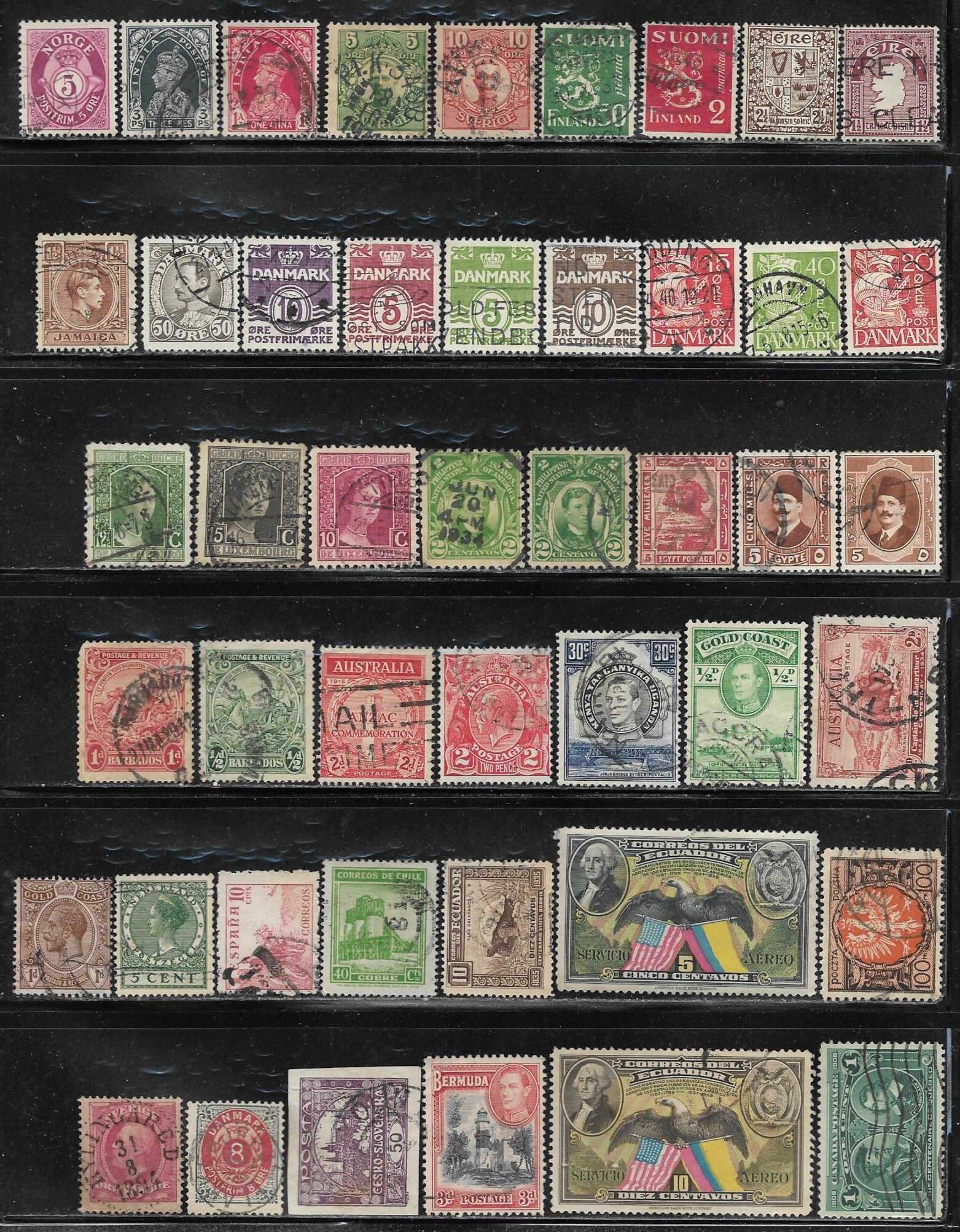 Classic Old Worldwide Packet Mix of 46 all different World Stamp ...