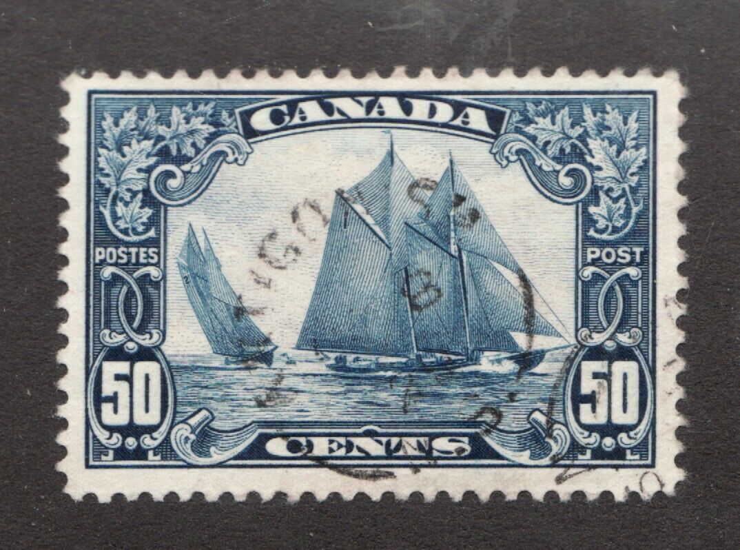 Canadian 1929 Blue Nose 50 cent postage stamp #158 ~ used ~ F/VF ...