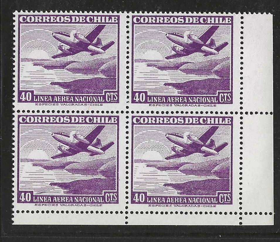 Chile SC # C136 MNH | Central & South America - Chile, Air Mail Stamp ...