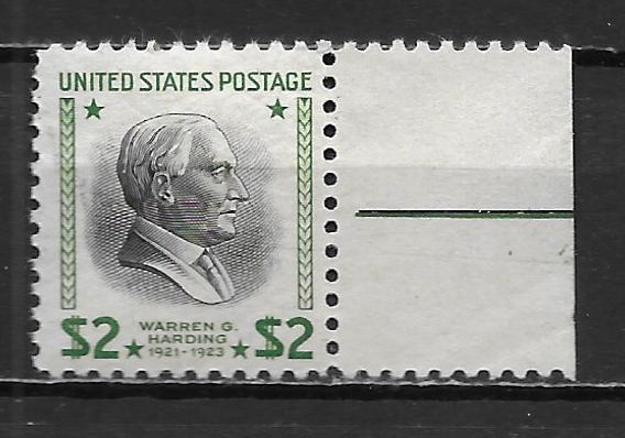 United States 833 $2 Harding single MNH Gum Skip | United States ...