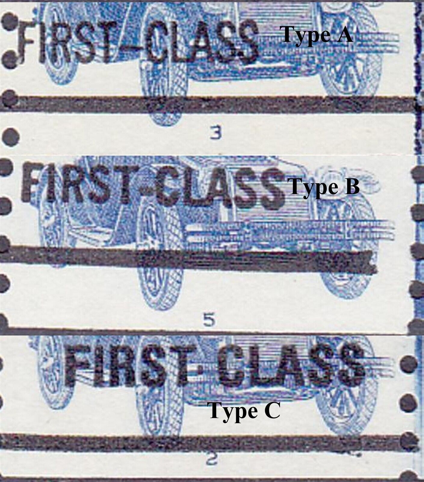 PNC5 17c Auto US #1906a MNH F-VF Overprint Type A, Type B, Type C Lot ...