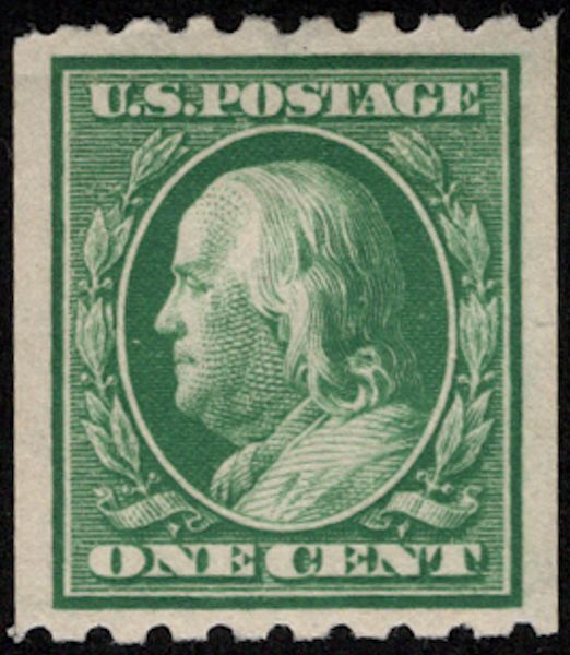 US #390 VF JUMBO mint lightly hinged, HUGE MARGINS, seldom seen so big ...