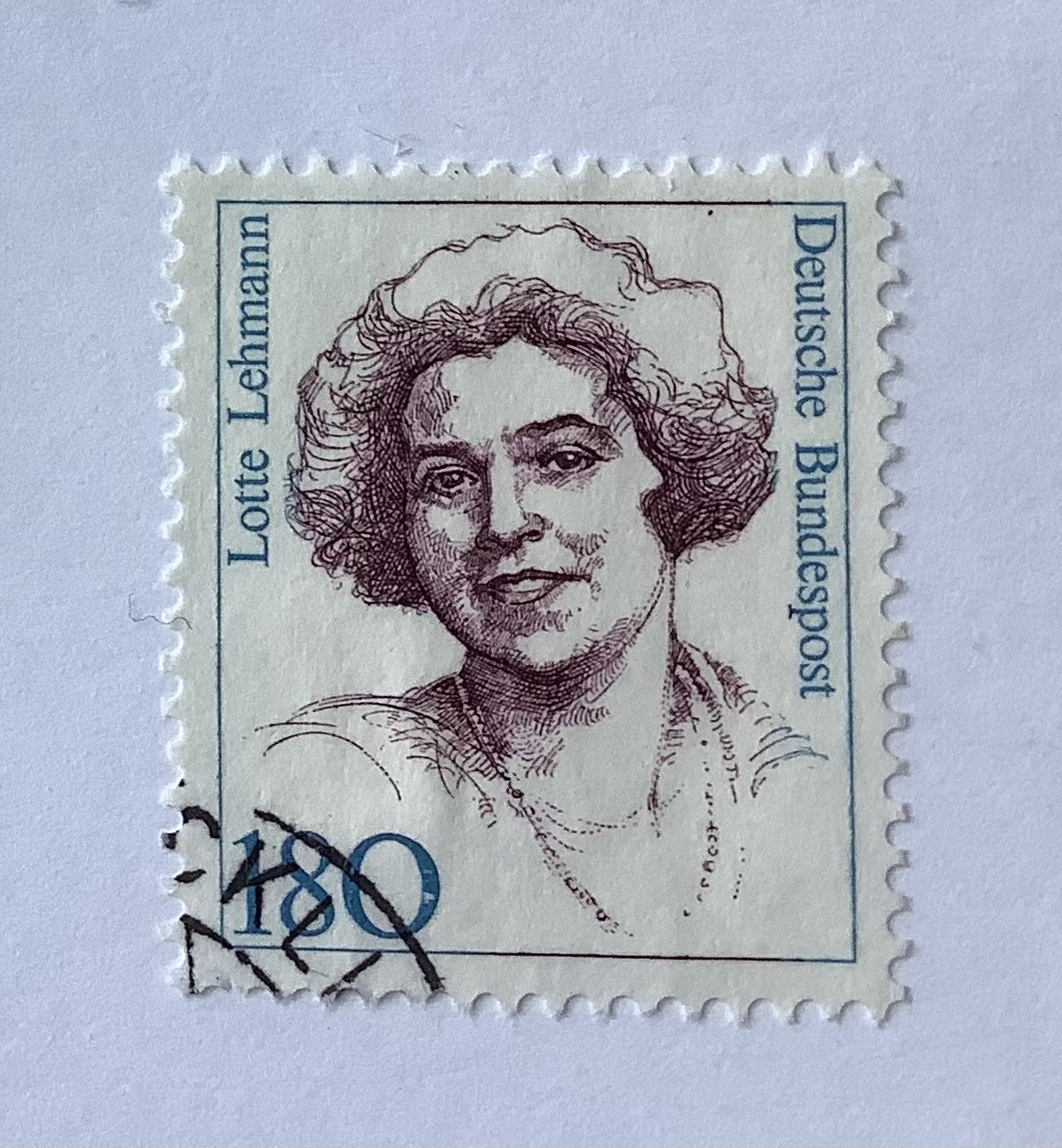 Germany 1986/91 Scott 1490 used - 180pf, Lotte Lehmann, Soprano ...