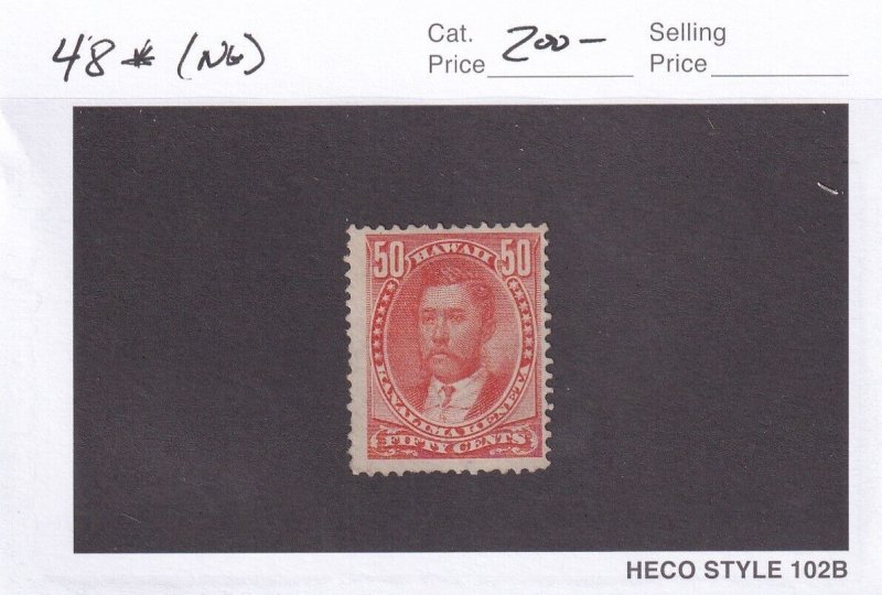 Hawaii: Sc # 48, MH (No Gum) (55707) | United States, General Issue ...
