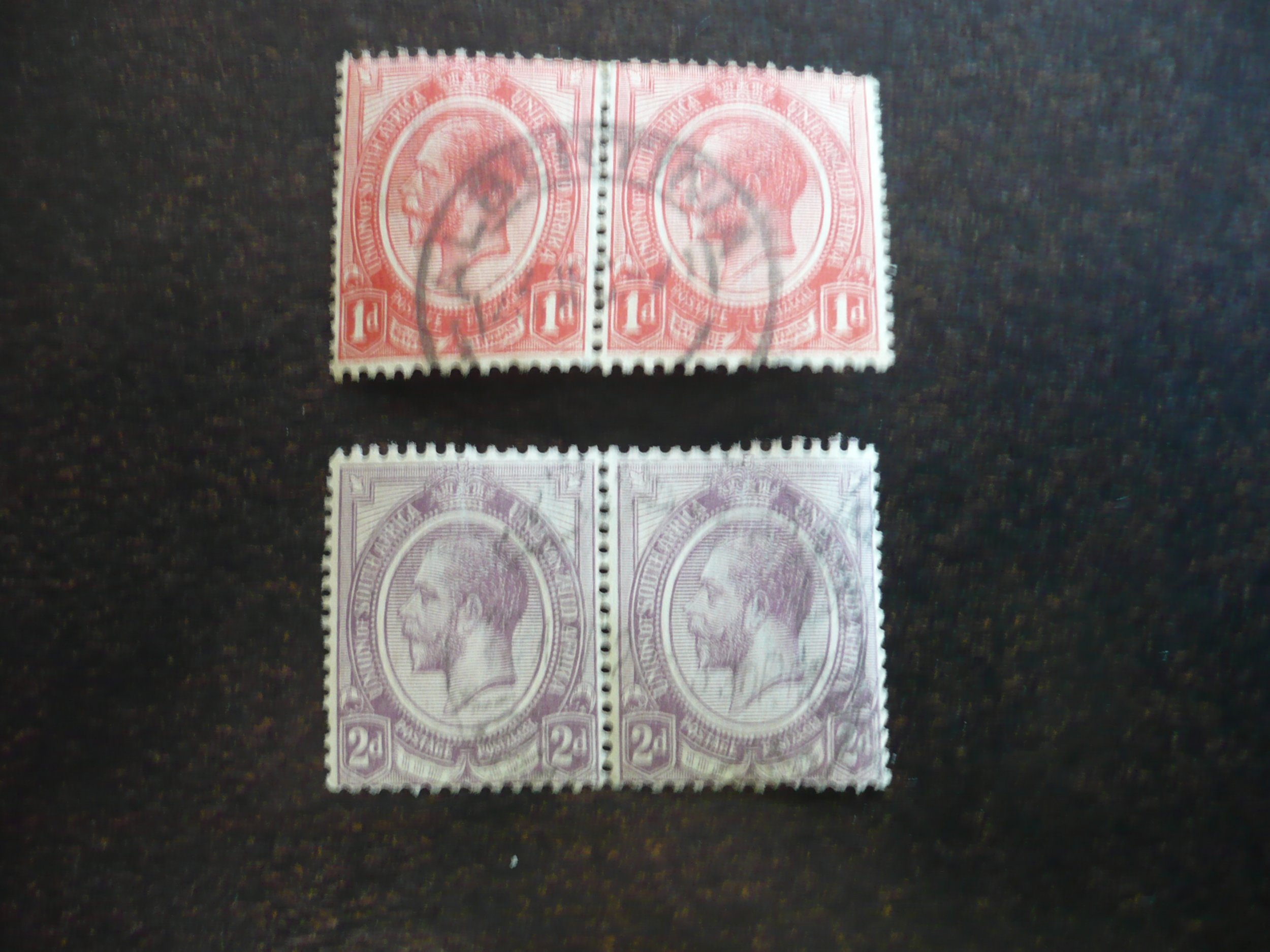 Stamps - South Africa - Scott# 3, 5 - Used Pairs of 2 Stamps | Africa ...