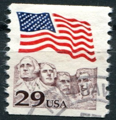 United States Sc#2523 Used, 29c red, bl & cl, 1991-1994 Regular Issue ...