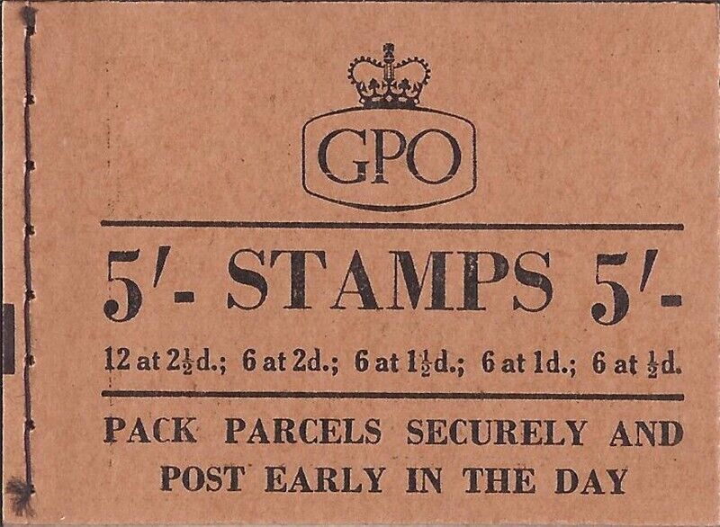 Great Britain - 1955 QE II - Complete Booklet of 6 Stamp Panes 317a ...