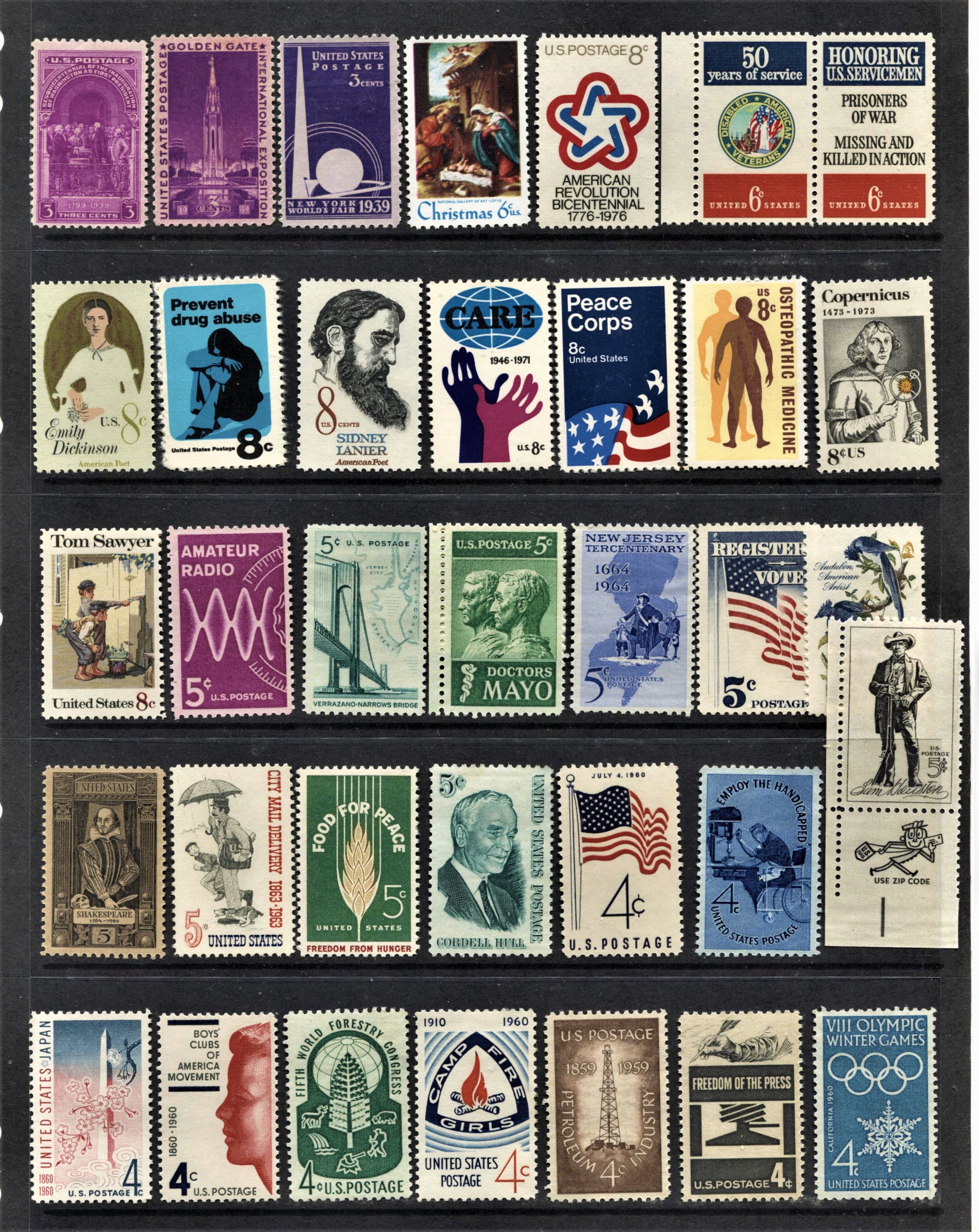 STAMP STATION PERTH - United States #Selection of Mint Stamps ...