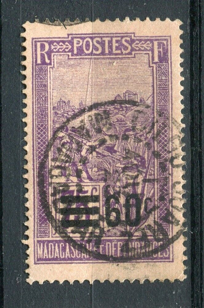 FRENCH COLONIES; MADAGASCAR early 1920s pictorial issue used 75c ...