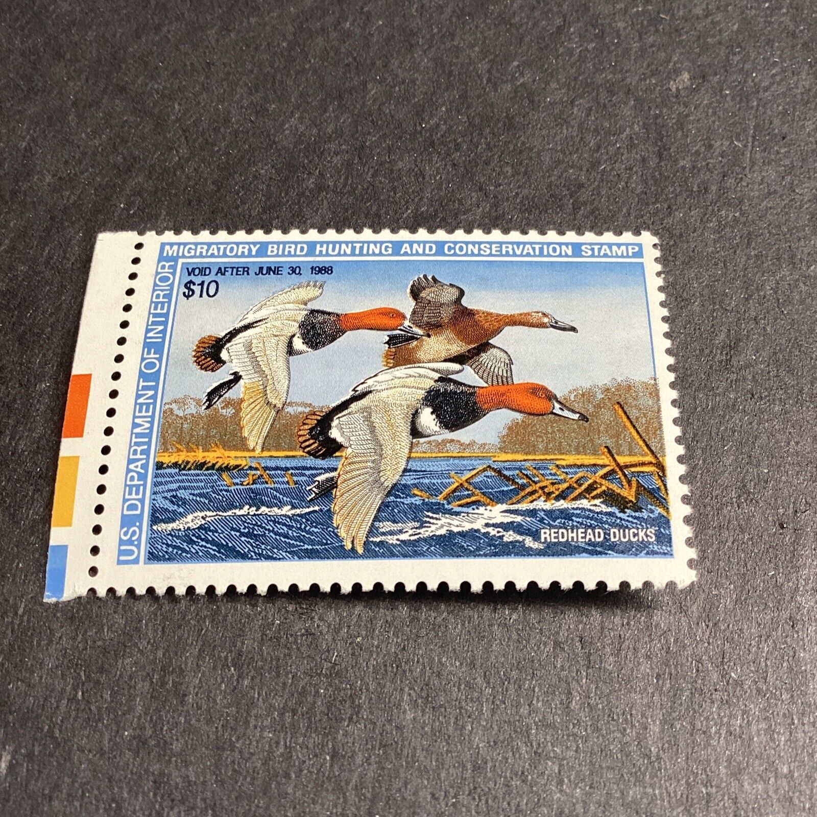 Scott#RW54 1987 $10 Redheads Federal Duck Stamp MNHOG-US | United ...