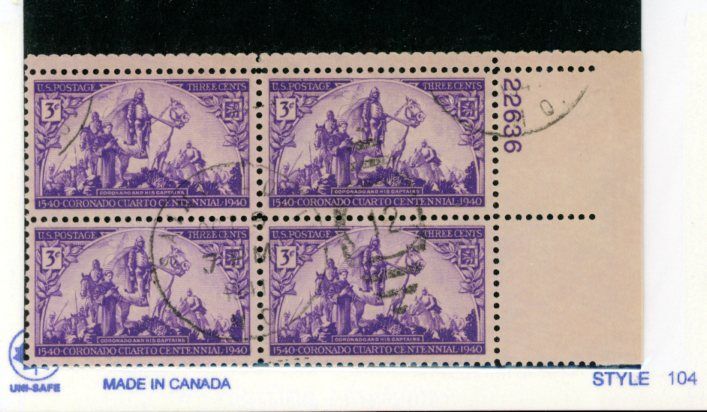 PKStamps - USA - 898 - Used - Plate Block - (B120-114 | United States ...