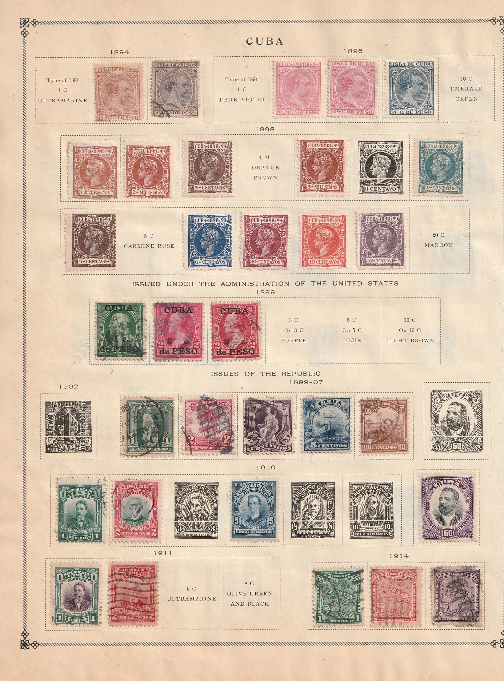 Cuba Collection - 7 Scans, All the stamps are in the scans. | Caribbean ...