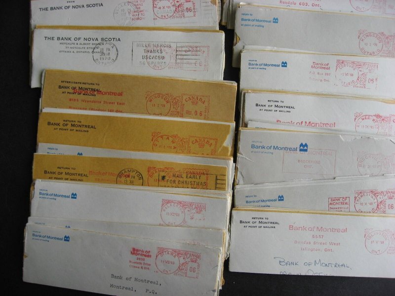 Canada 1,000 meter mail cut squares early 1960s to 1970 duplication ...