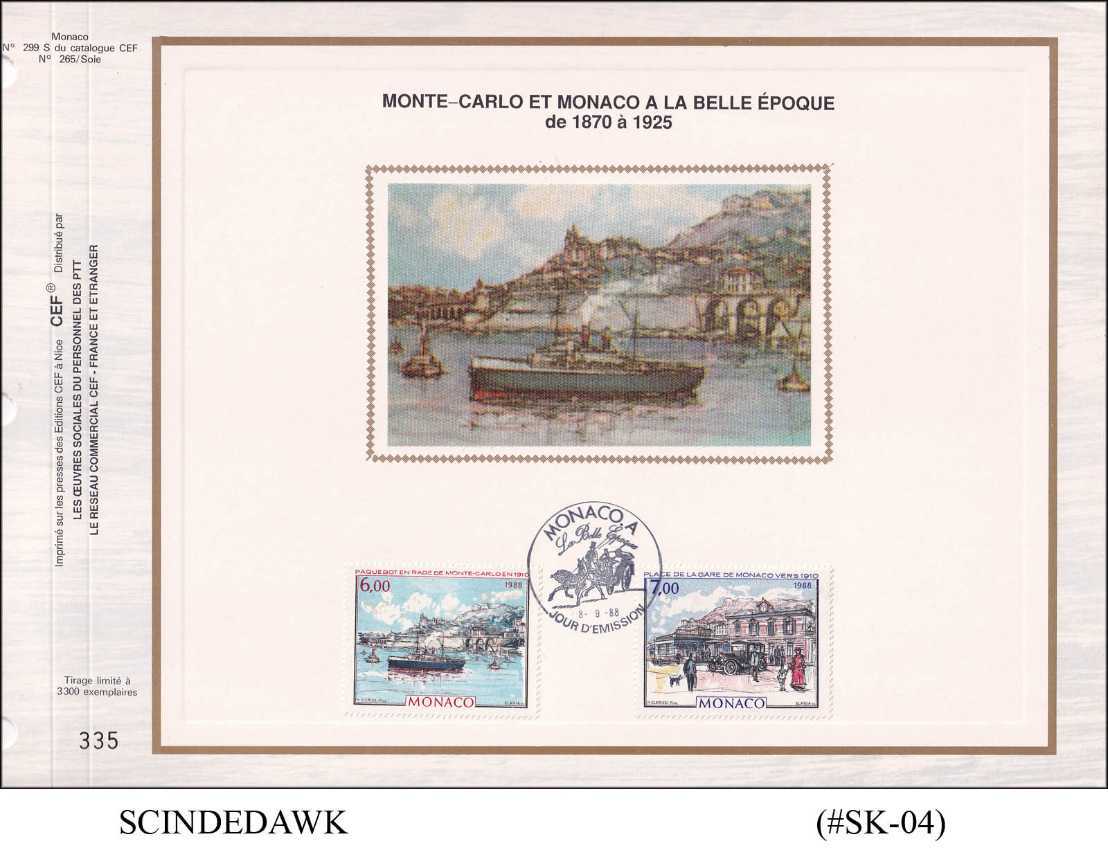 Monaco - 1988 Monte Carlo & Monaco in the Belle Epoque / Paintings ...