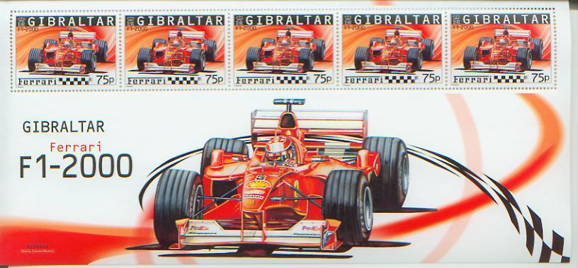 Ferrari (f1-2000), S/S 5, GIBR04015 | Worldwide - Other, Stamp / HipStamp