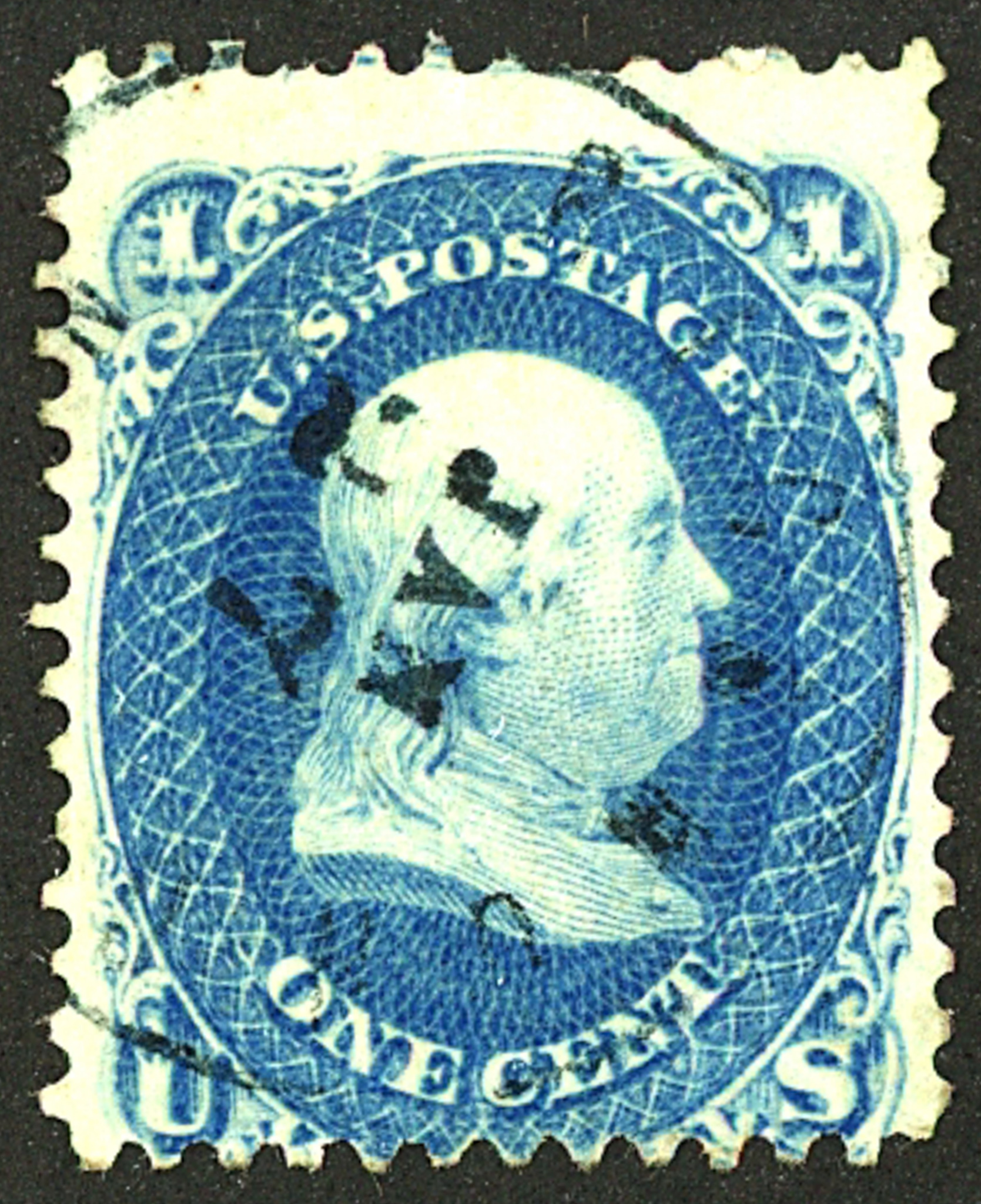 U.S. #63 Used Repaired Thin | United States, General Issue Stamp / HipStamp