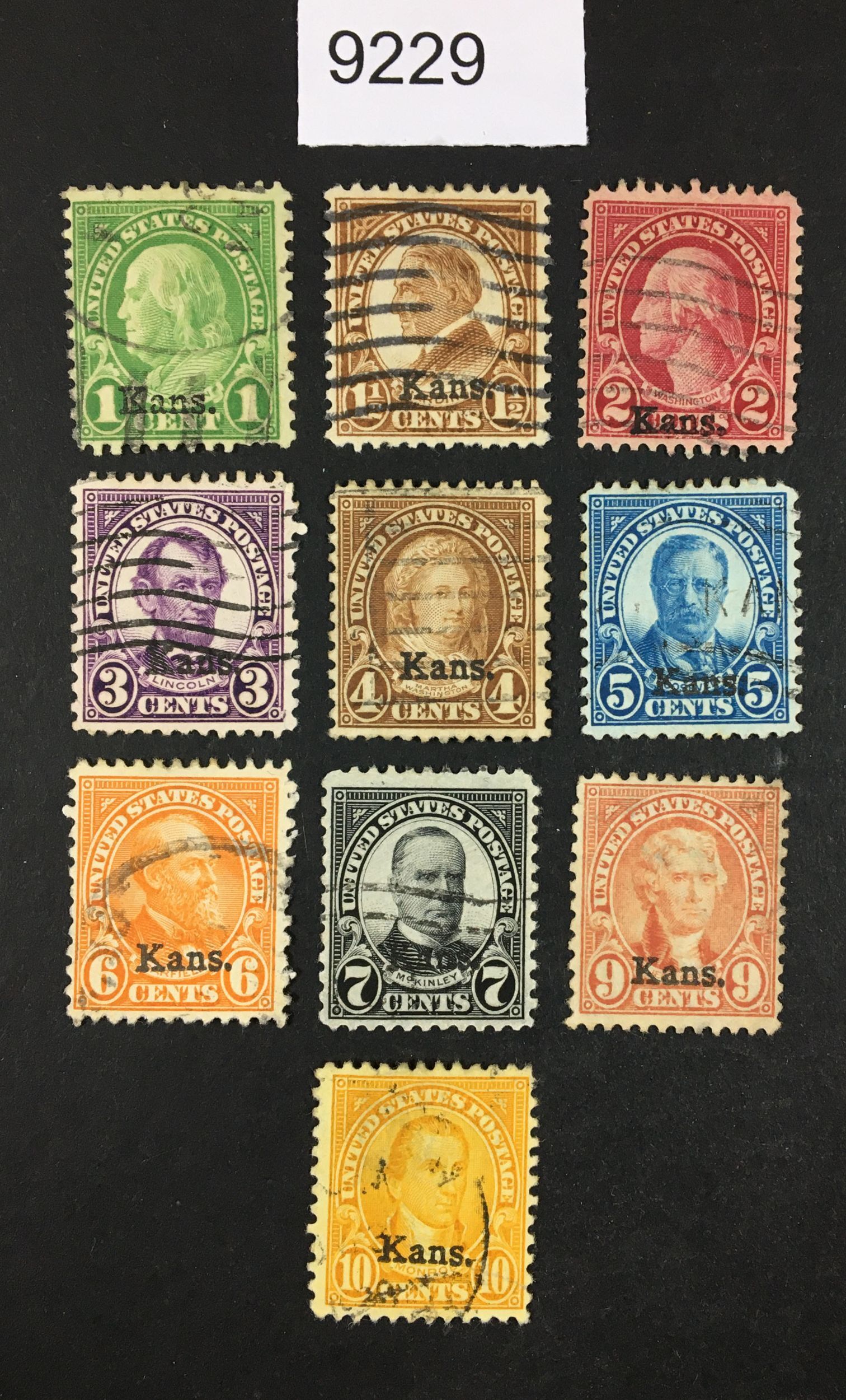 US Stamps # 658-665,667-668 Used $110 LOT #C 9229 | United States ...