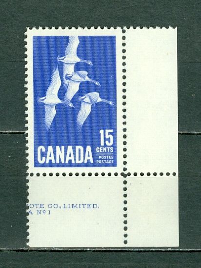Canada 1963 "Goose-Birds" #415 Corner Stamp MNH...$2.50 | Canada ...