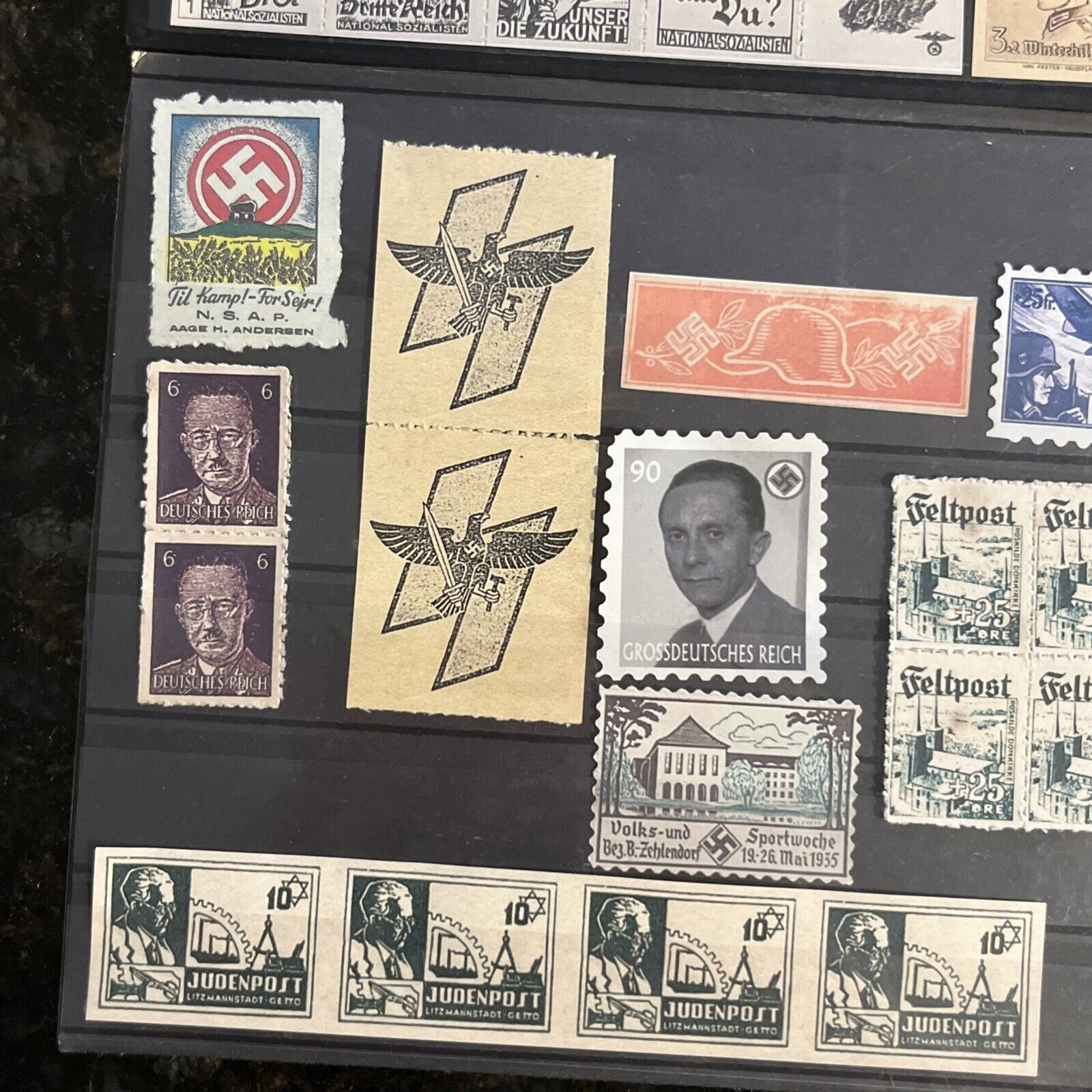 Nazi Germany Third Reich 50 pcs stamps vignettes WW2 WWII German ...