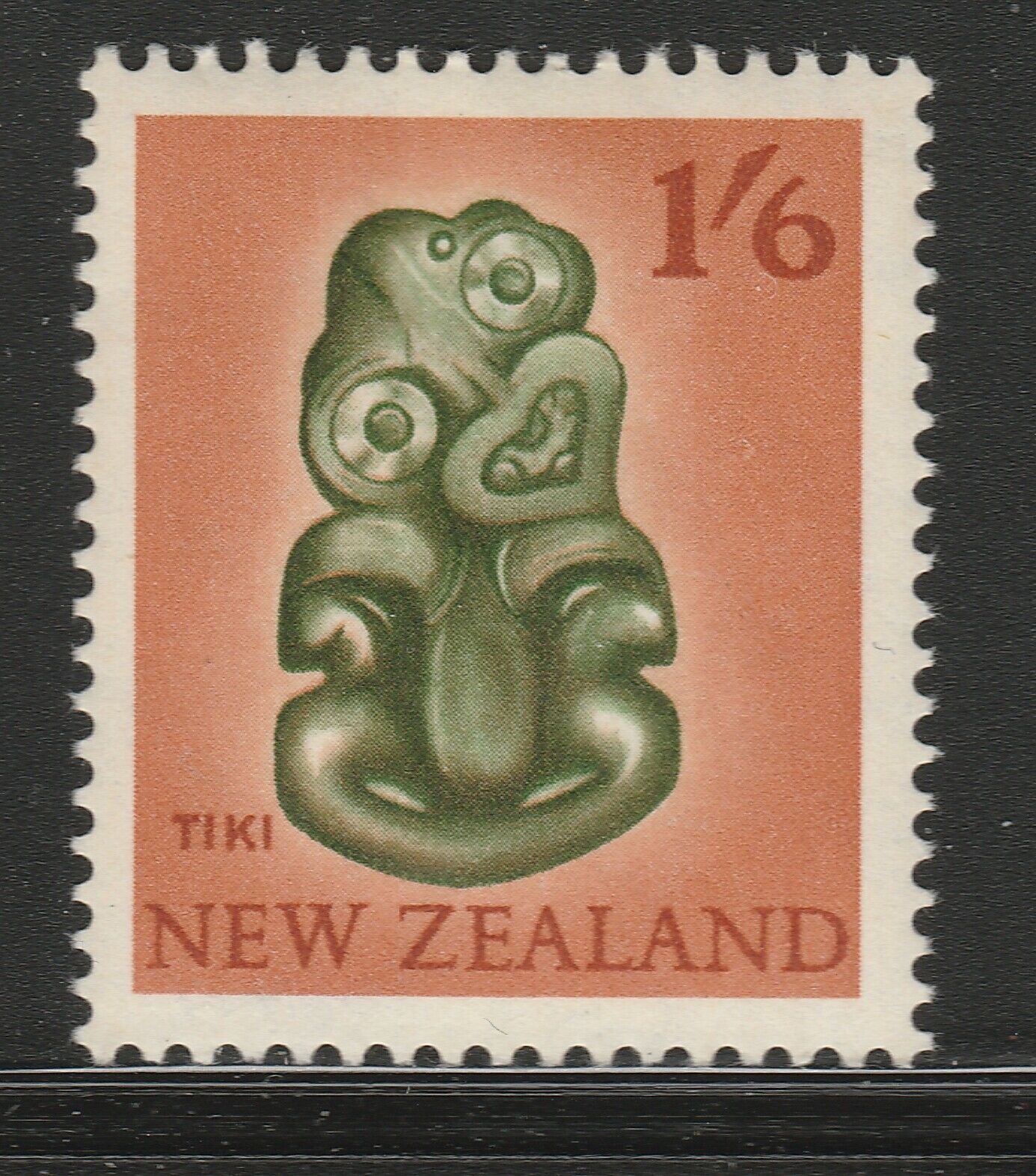 New Zealand 1960 Tiki Art Sculpture Wood Stone MH* A23P59F14524 ...