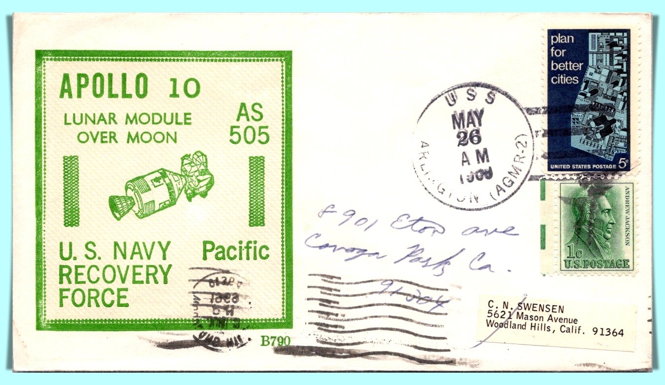 U.S. Navy Recovery Force Apollo 10 U.S.S. Arlington FDC | United States ...
