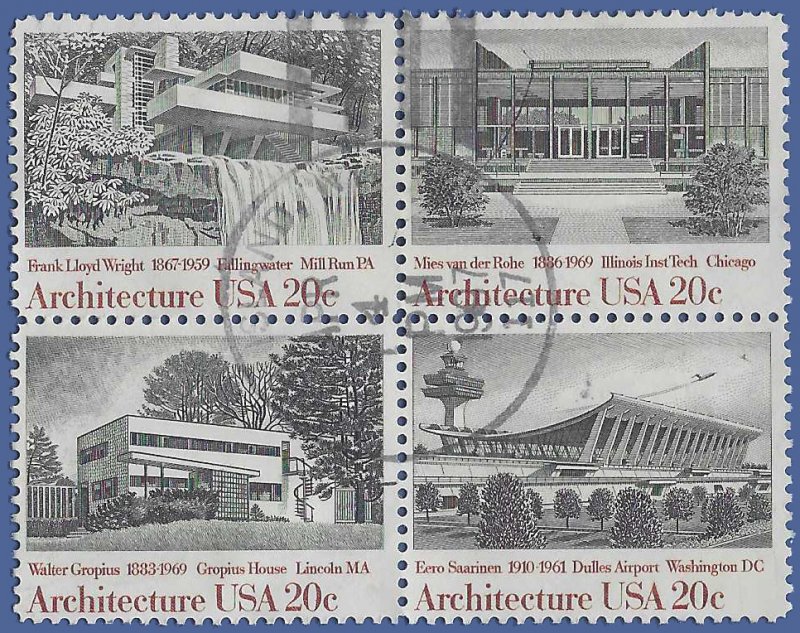 #2019-2022 20c American Architecture Frank Lloyd Wright Block/4 1982 ...