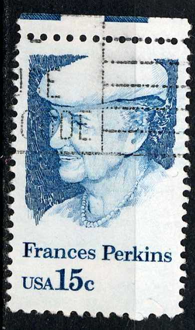 USA 1980 - Scott 1821 used - 15c, Frances Perkins | United States ...