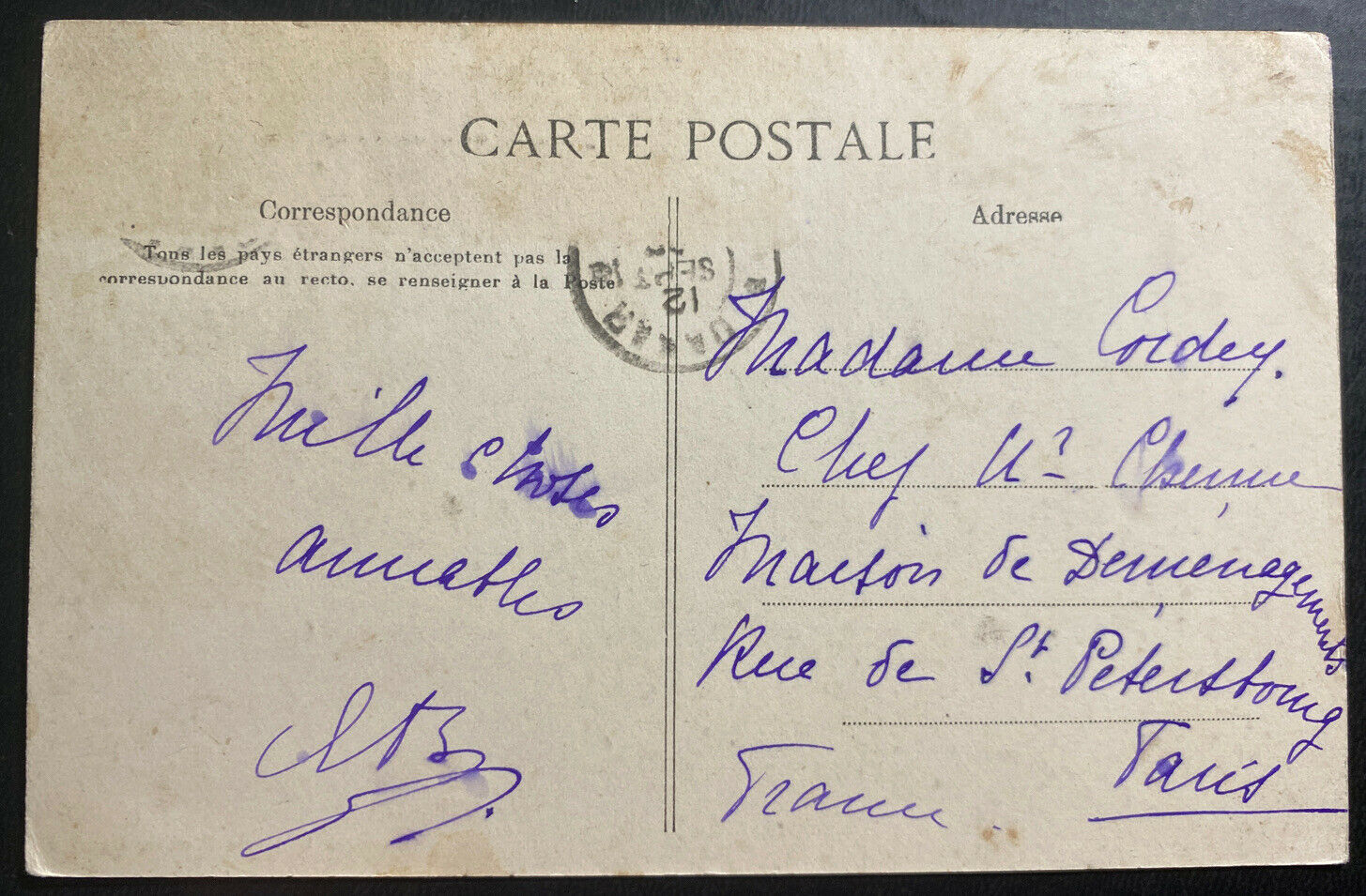 1910s Dakar French Senegal Picture Postcard Cover RPPC Sudanese ...