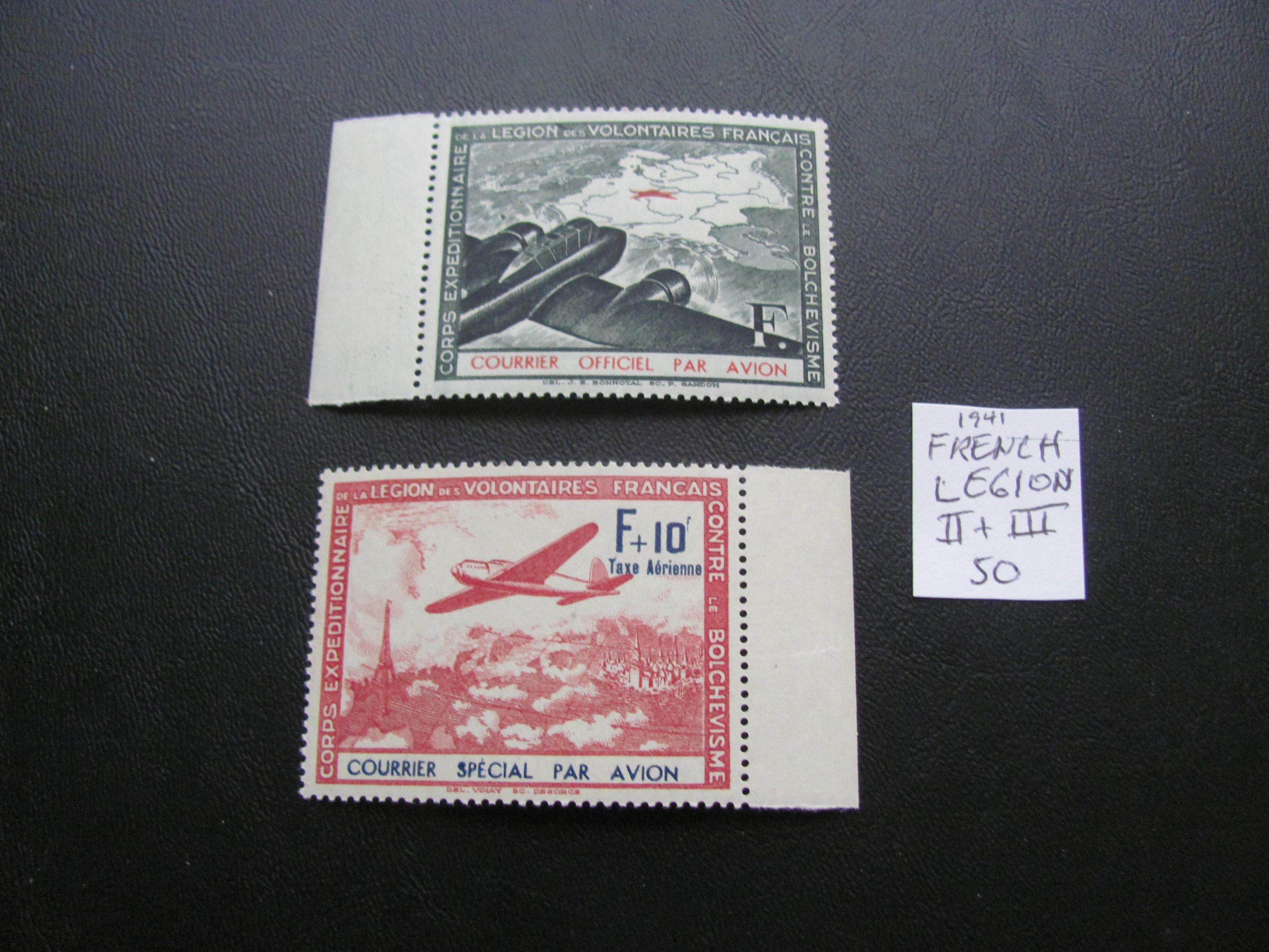 Germany French Legion 1941 MNH MI. II & III 50 Euros (124) | Europe ...