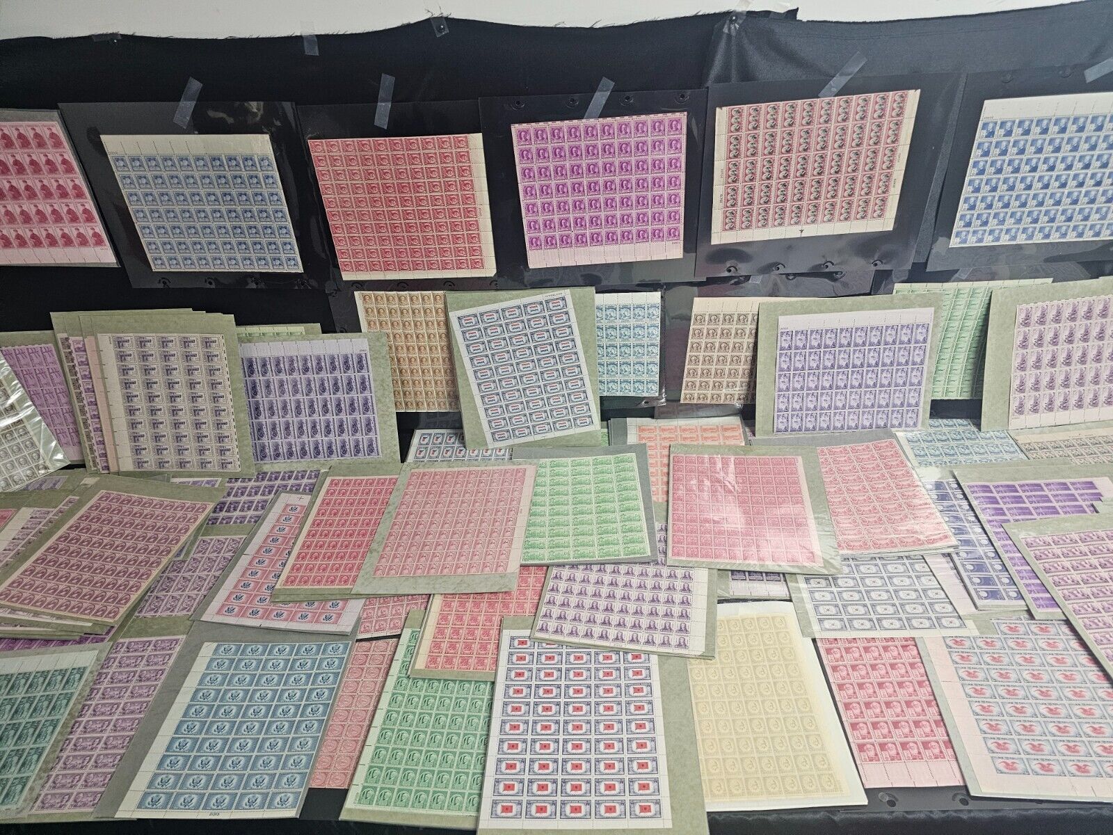 US OLD Full Intact MNH Stamp Sheet Hoard Collection Lot of 140 ...