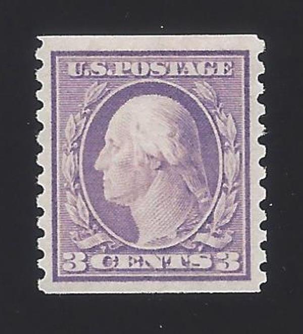 US #445 1914 Violet Wmk 190 Perf 10 Vert Mint NG VF SCV $250 | United ...